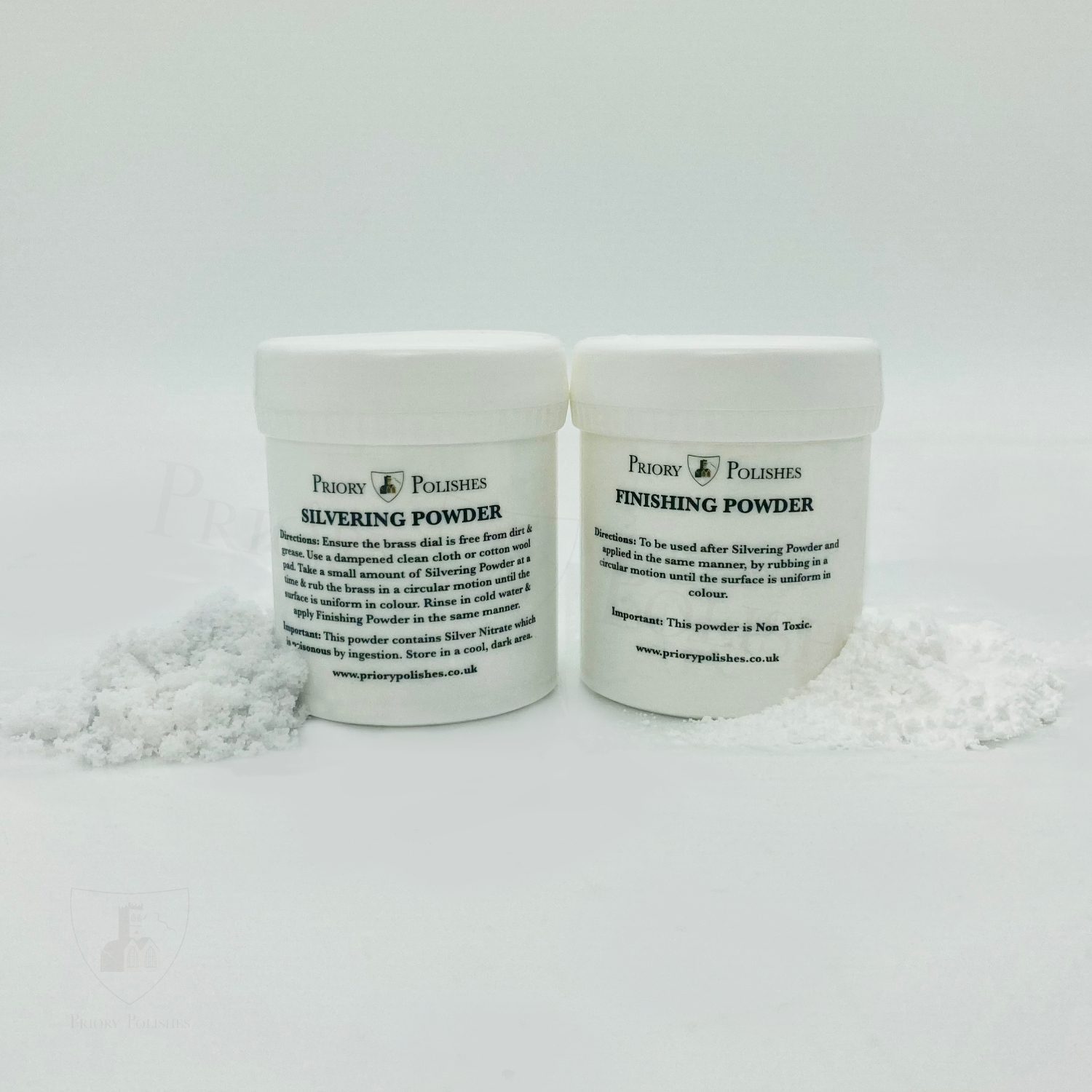 Antique Clock Dial Silvering Powder & Finishing Powder - Priory Polishes