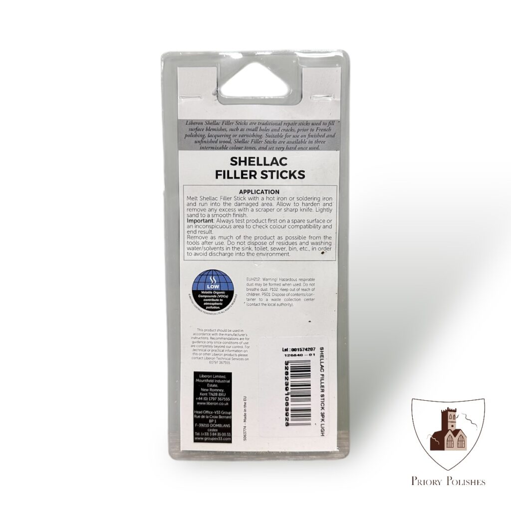 Liberon Shellac Filler Sticks - Priory Polishes