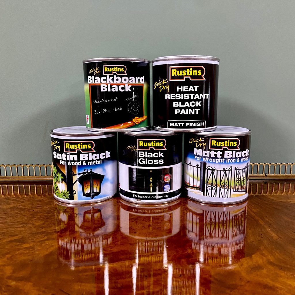 Rustins Quick Dry Heat Resistant Black Paint – 250ml - Priory Polishes