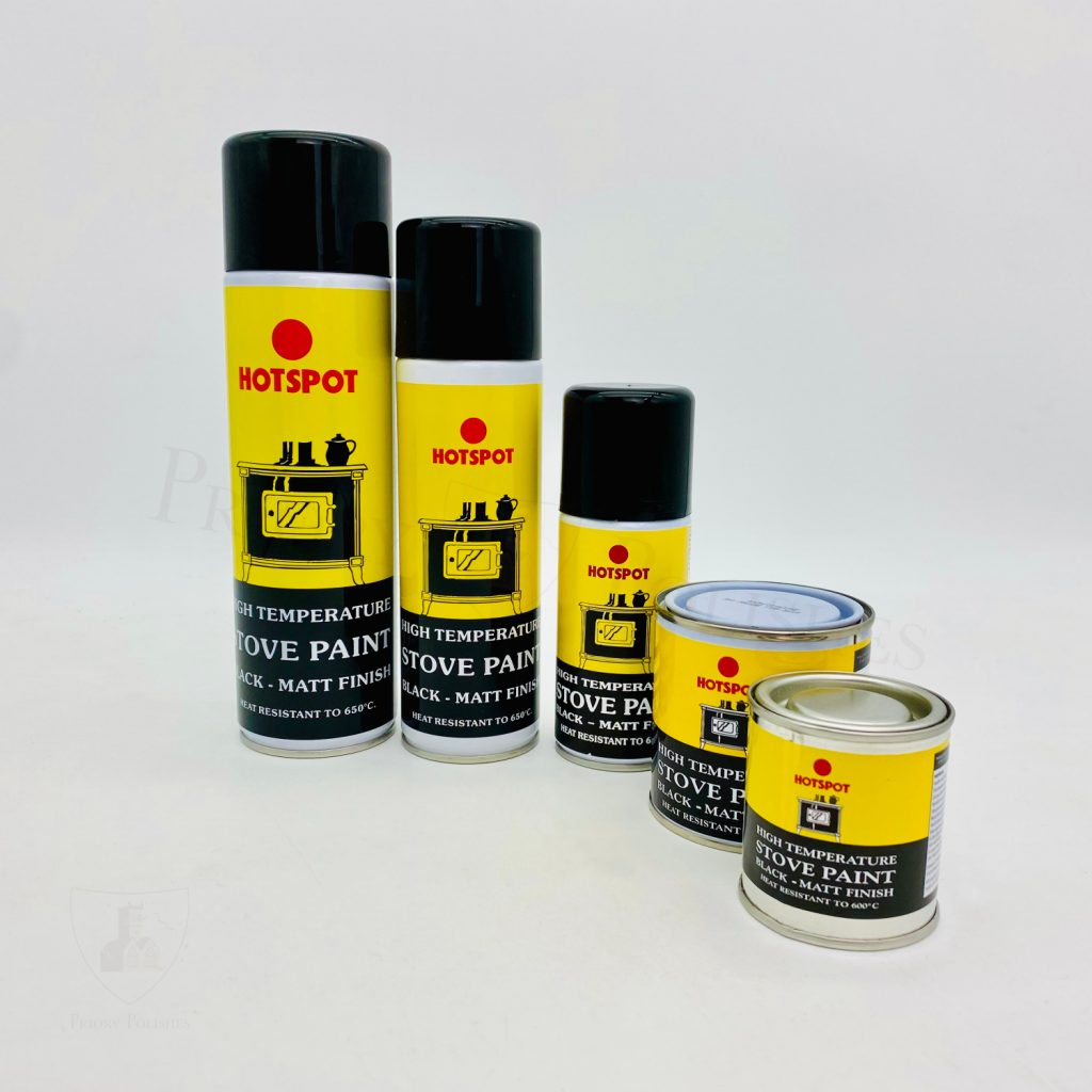 Hotspot Stove And Fireplace Paint - Matt Black - Aerosol Or Paint ...