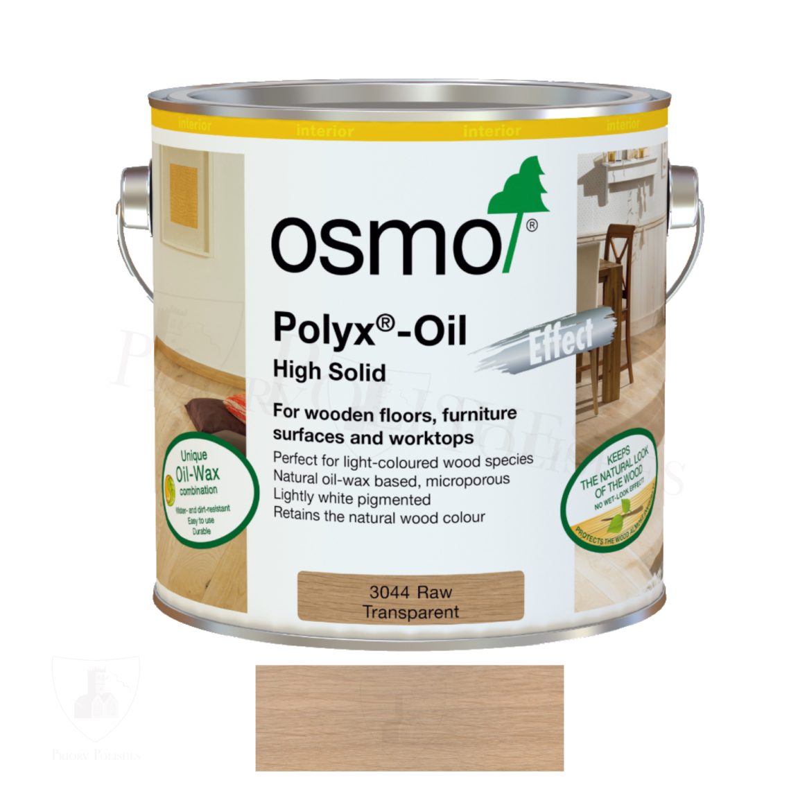 Osmo Polyx Oil Effect Raw - 3044 - Transparent, Matt Wood Finish