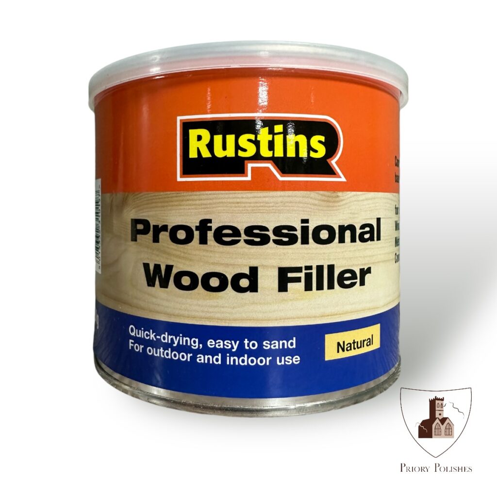 Rustins Two-Part Professional Wood Filler - 500g - Priory Polishes