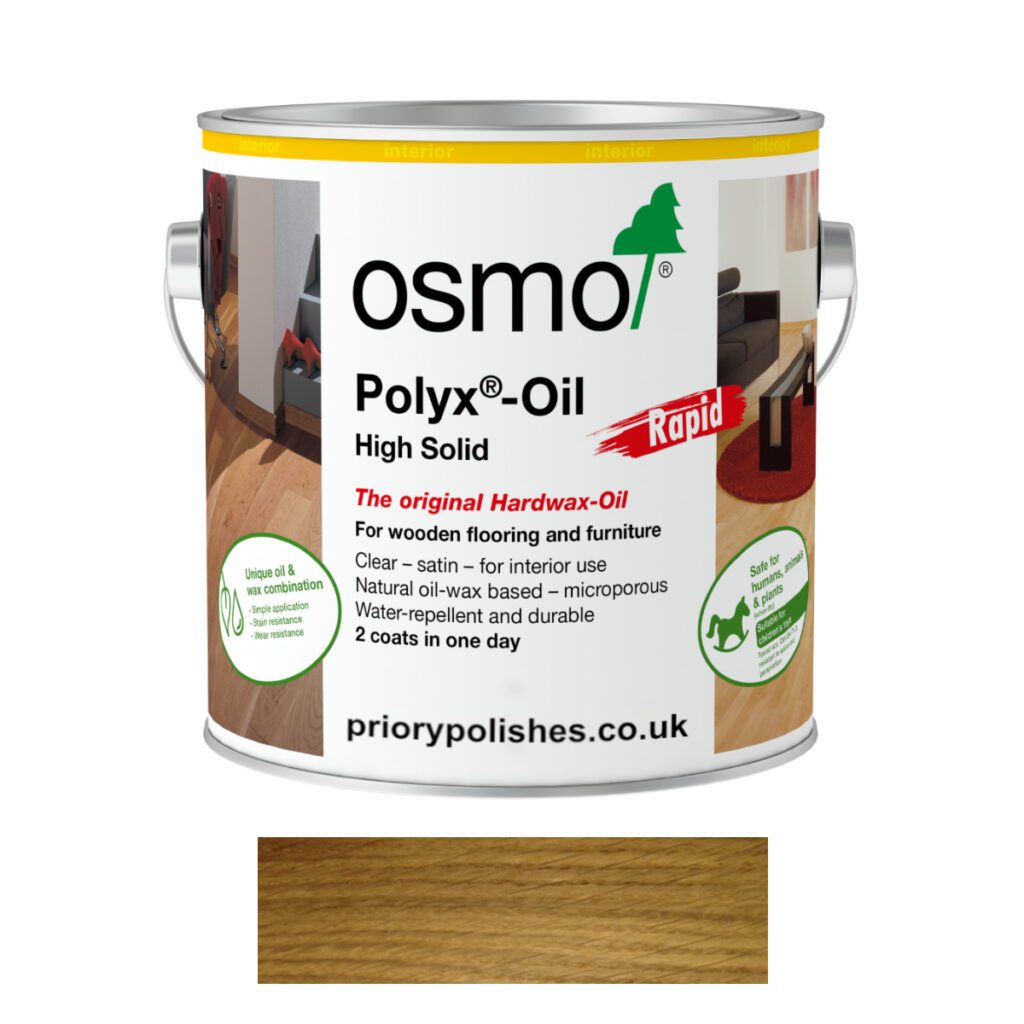 Osmo Polyx Oil Rapid - Clear Or Tint, Fast Dying Hard Wax Oil - Priory Polishes