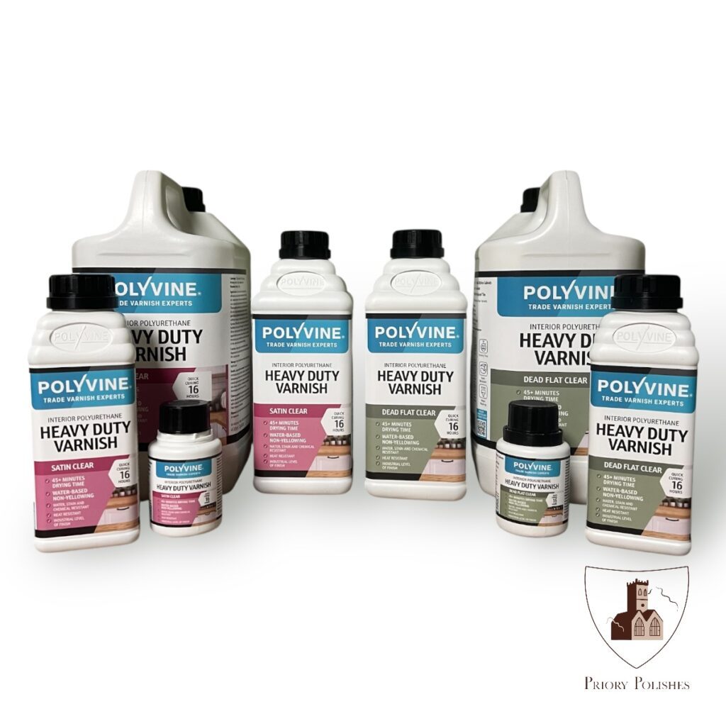 Polyvine Heavy Duty Wood Varnish - Priory Polishes