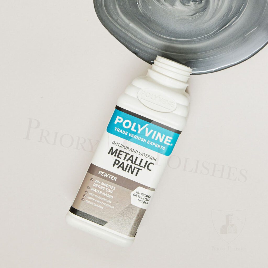 Polyvine Metallic Paint - 500 Ml - Priory Polishes